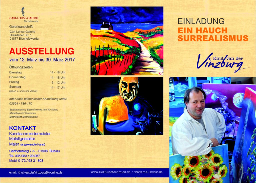 „Ein Hauch Surrealismus“ in der Carl Lohse-Galerie – Vernissage am 10.3 ...